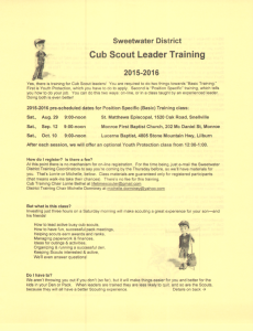 Leader Training - Cub Scout Leader Training - Cub Scout Pack 564 ...